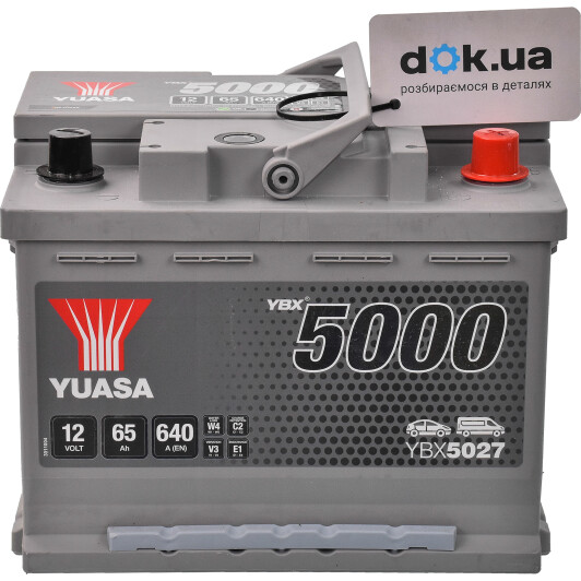 Акумулятор Yuasa 6 CT-65-R YBX 5000 YBX5027: купити автоакумулятори в ...