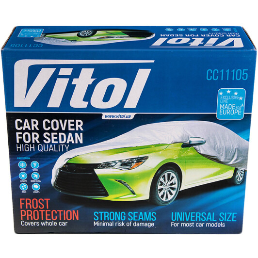 Автомобільний тент Vitol 14062S сірий: купити тент на авто в Україні та ...