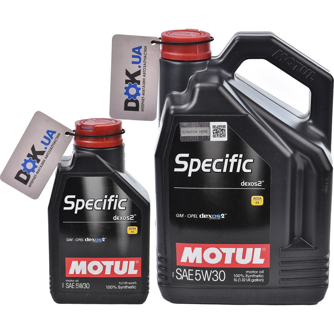 Motul Specific Dexos 2 5W-30 (1 л, 5 л, 20 л) моторное масло: купить ...