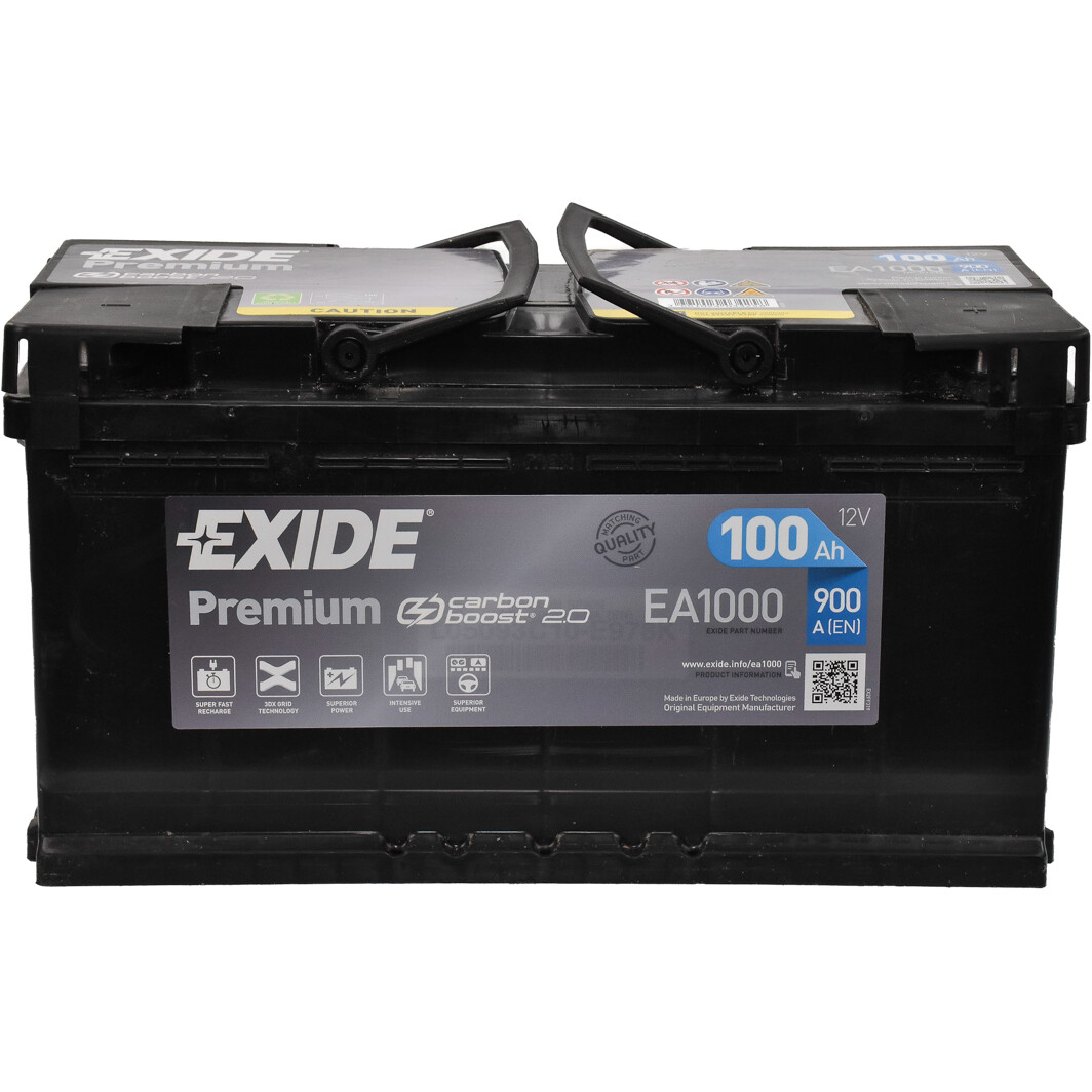 Акумулятор Exide 6 CT-100-R Premium EA1000: купити автоакумулятори в ...
